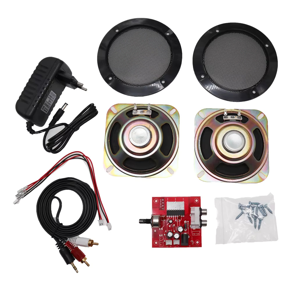 Arcade Speaker Kit with Amplifier | 4” 5W Speakers for Bartops & Arcade ...