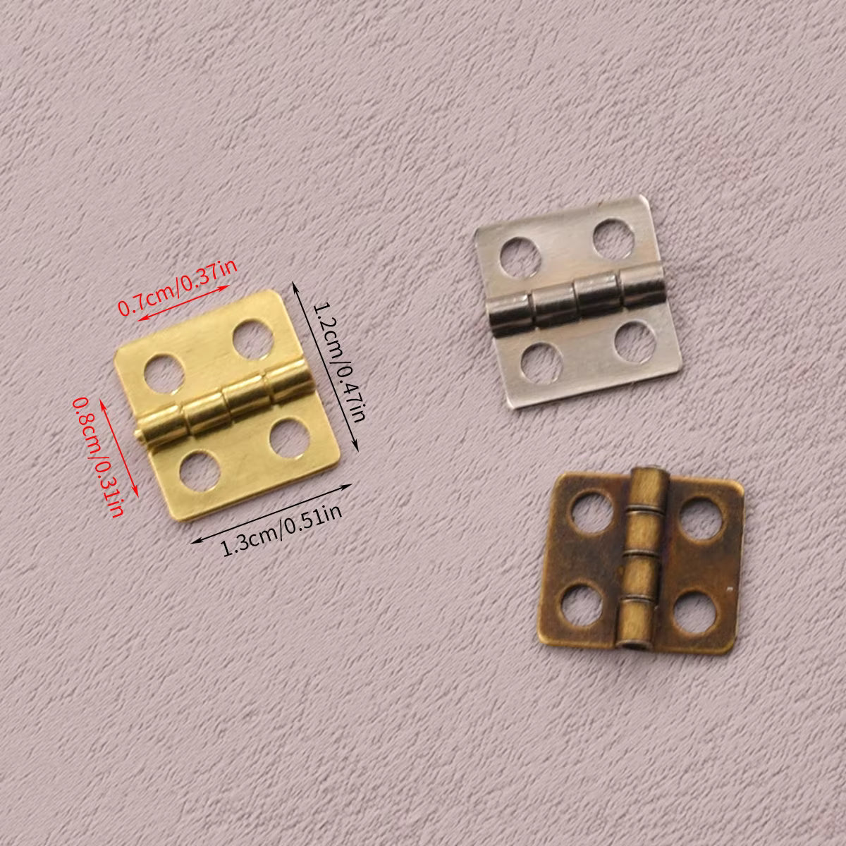 Mini Copper-Plated Iron Hinges – Small Craft & Gift Box Hinges (Under 1 ...